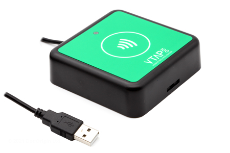 VTAP100-USB mobile pass NFC reader - in stock - Smartcard Focus